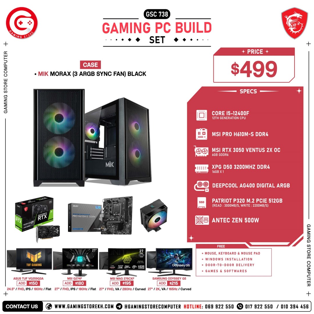 Gaming Store - Sell all kind of Gaming accessories, build up gaming ...